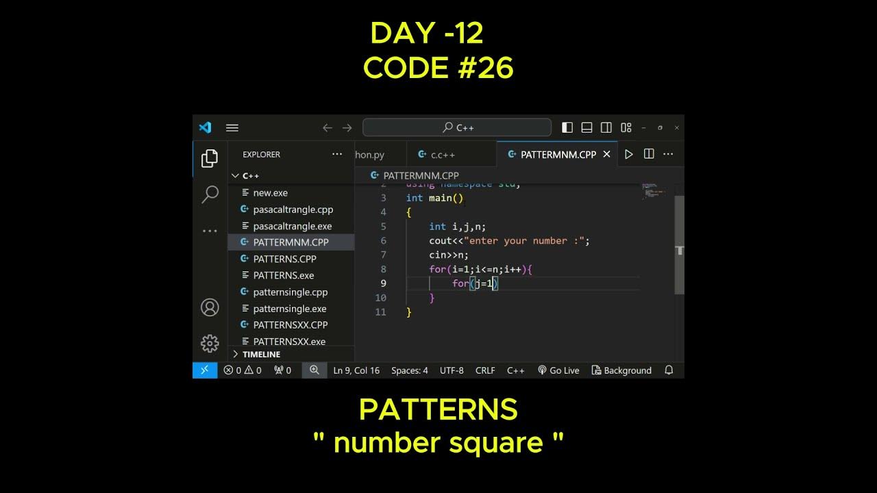 I AM LEARNING C++ PROGRAMMING LANAGUAGE THIS IS MY DAY#12 AND CODE#26 #C++ #CODER #SHORTS # ...