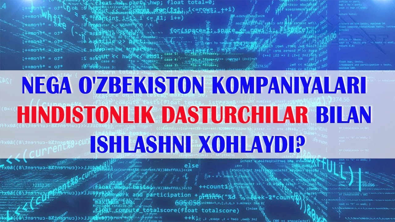 O'zbekiston kompaniyalari nega Hindistonlik dasturchilar bilan ...