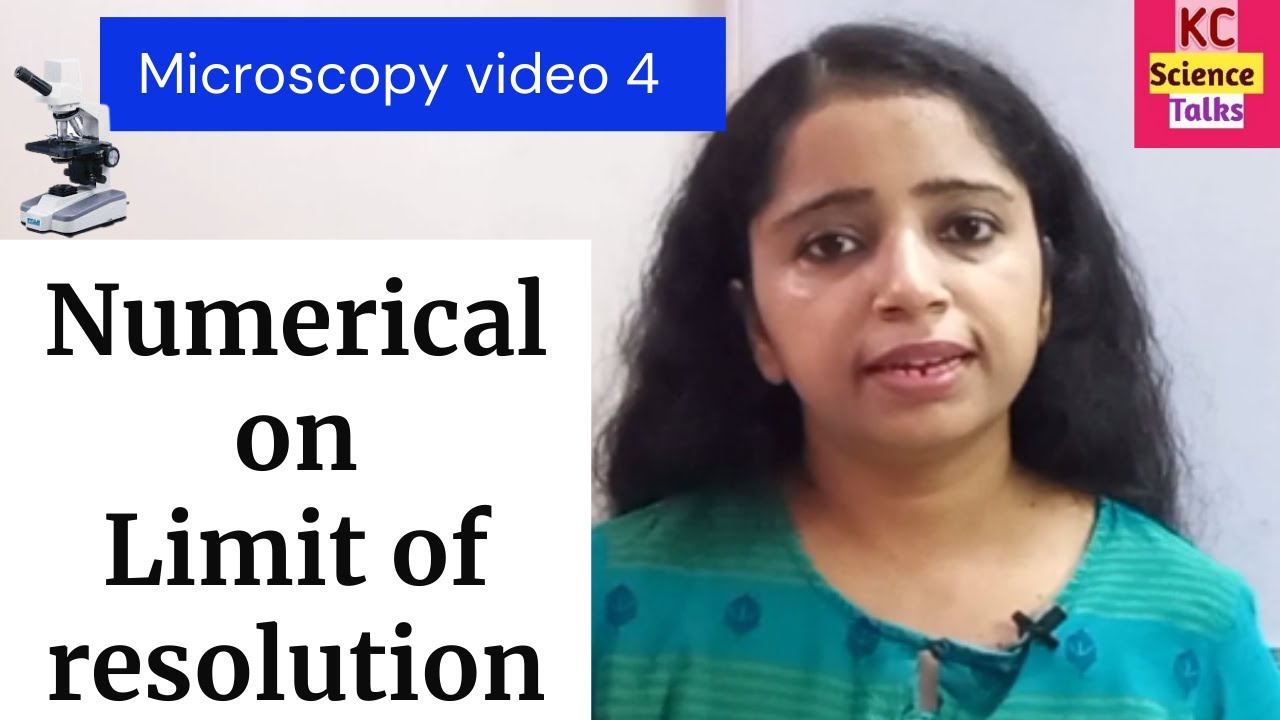 Numerical on Limit of Resolution, Microscopy video no. 4 #English # ...