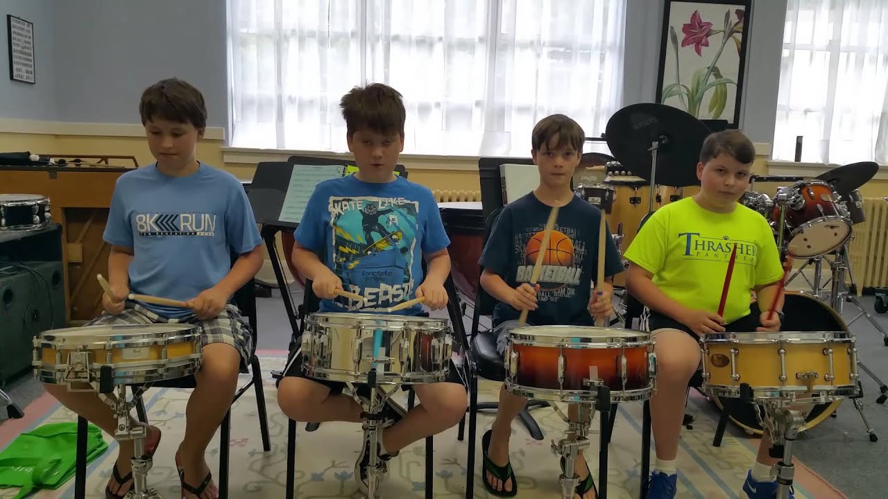 Beginner Snare and Keyboard Percussion Camp Buzz rolls 2 10 counts ...