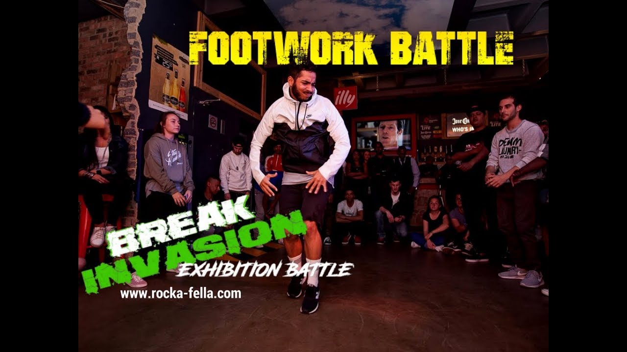 .Break Invasion Exhibition Battle Footwork Battle LSG vs Flip - YouTube