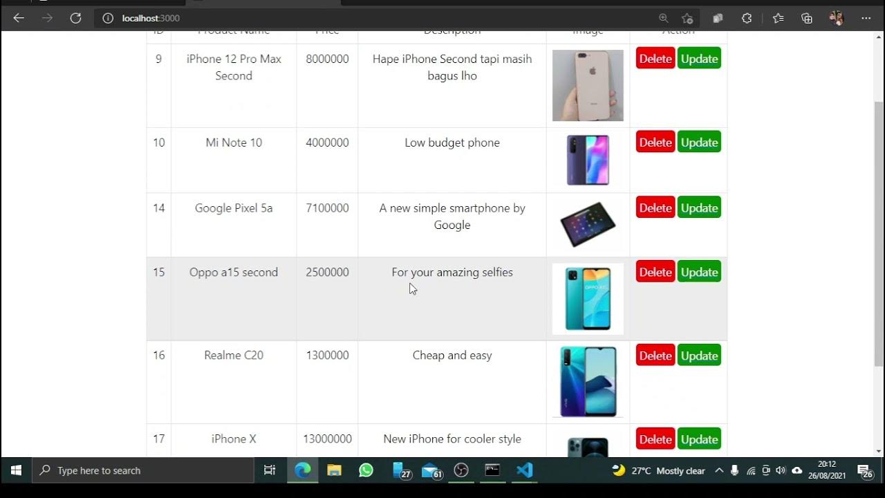 [Part 12] Tutorial Laravel 8 + ReactJS Membuat e-Commerce Dashboard | Search #2 - YouTube