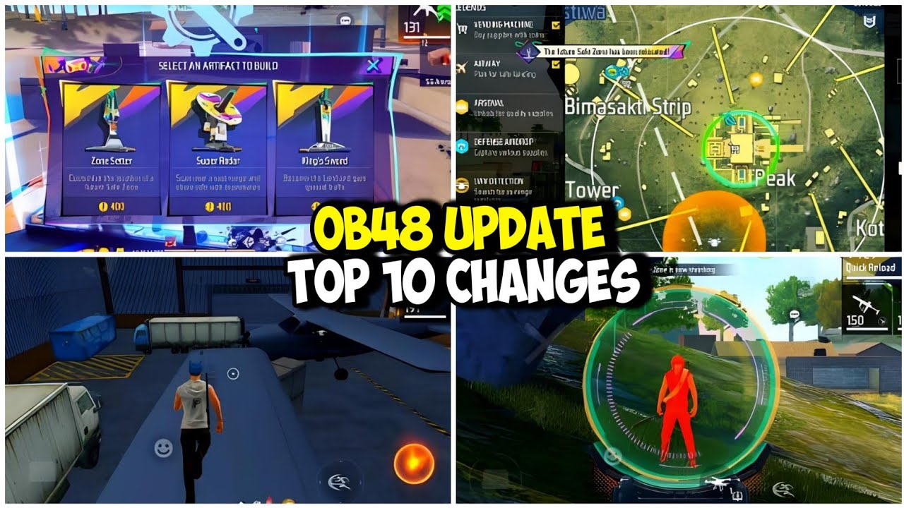 TOP 10 CHANGES OB48 NEW UPDATE CHANGES IN FREE FIRE | FREE FIRE OB48 ...