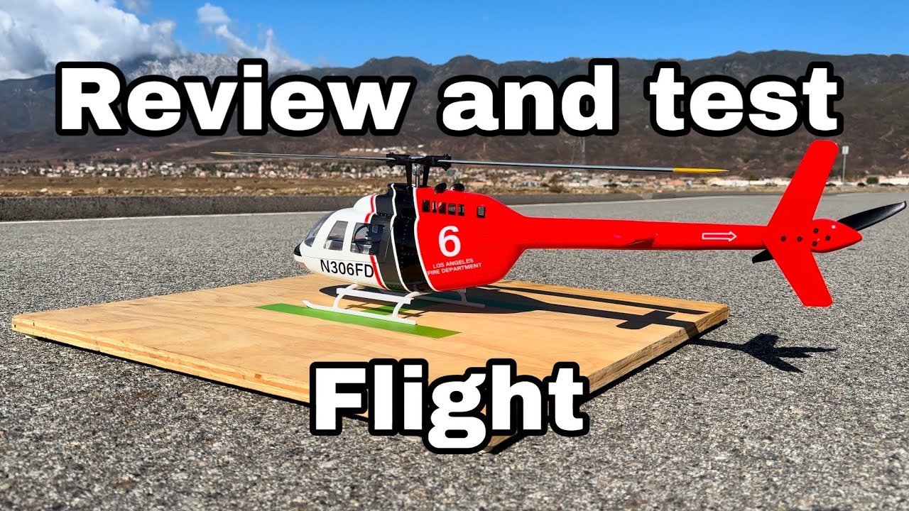 Rc Flywing Bell 206 V3 scale helicopter RTF - YouTube