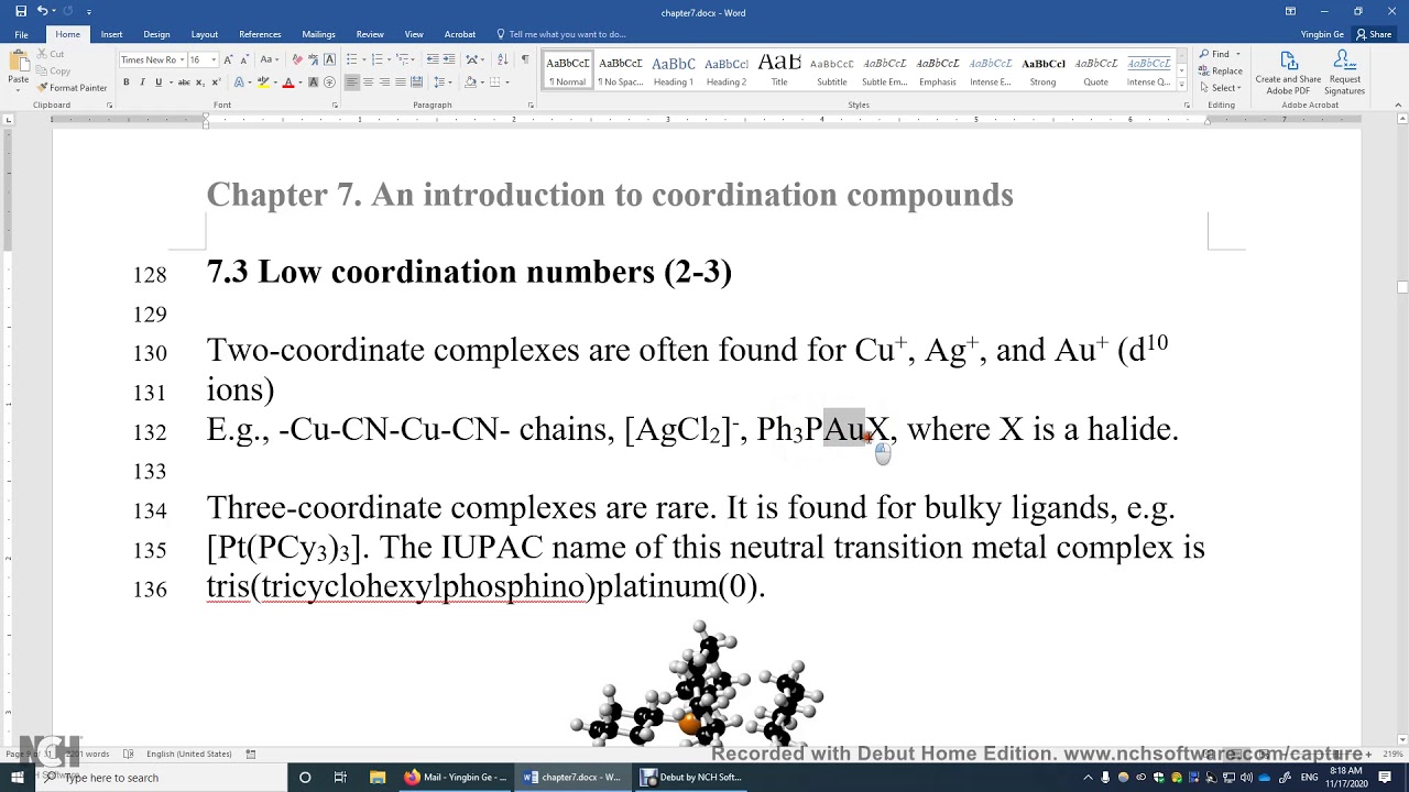 7 3 Low Coordination Numbers - YouTube