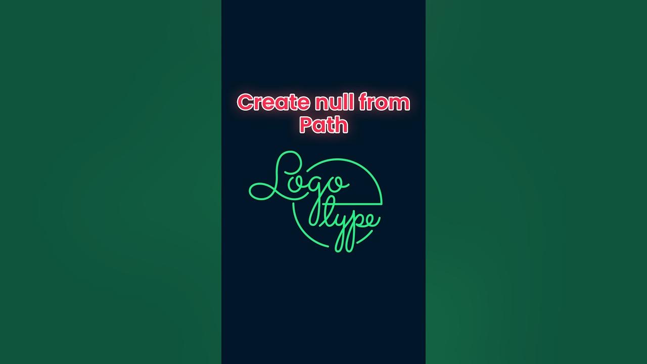 Animating with Create Nulls from Paths in After effects!! - YouTube