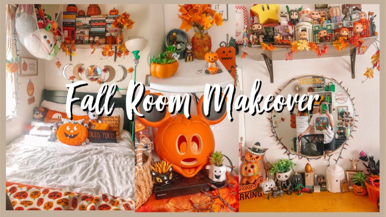 Massive Fall & Halloween Room Makeover 2023! Decorate for Fall with me ...