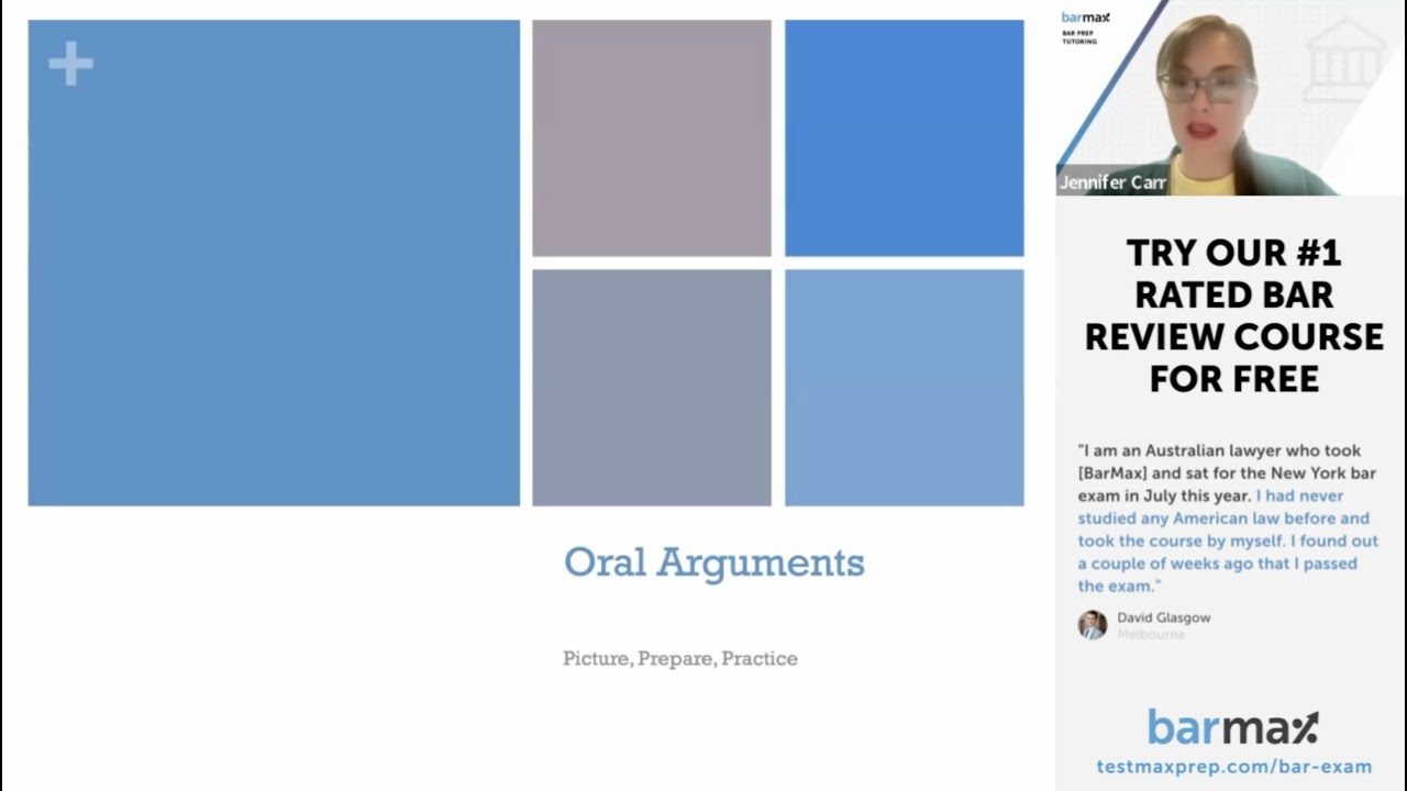 BarMax 1L Workshop: Prepare a Winning Oral Arguments - YouTube