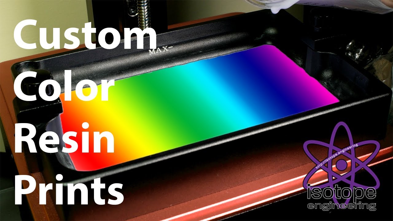 Dyeing UV 3D Printer Resin Any Color - YouTube