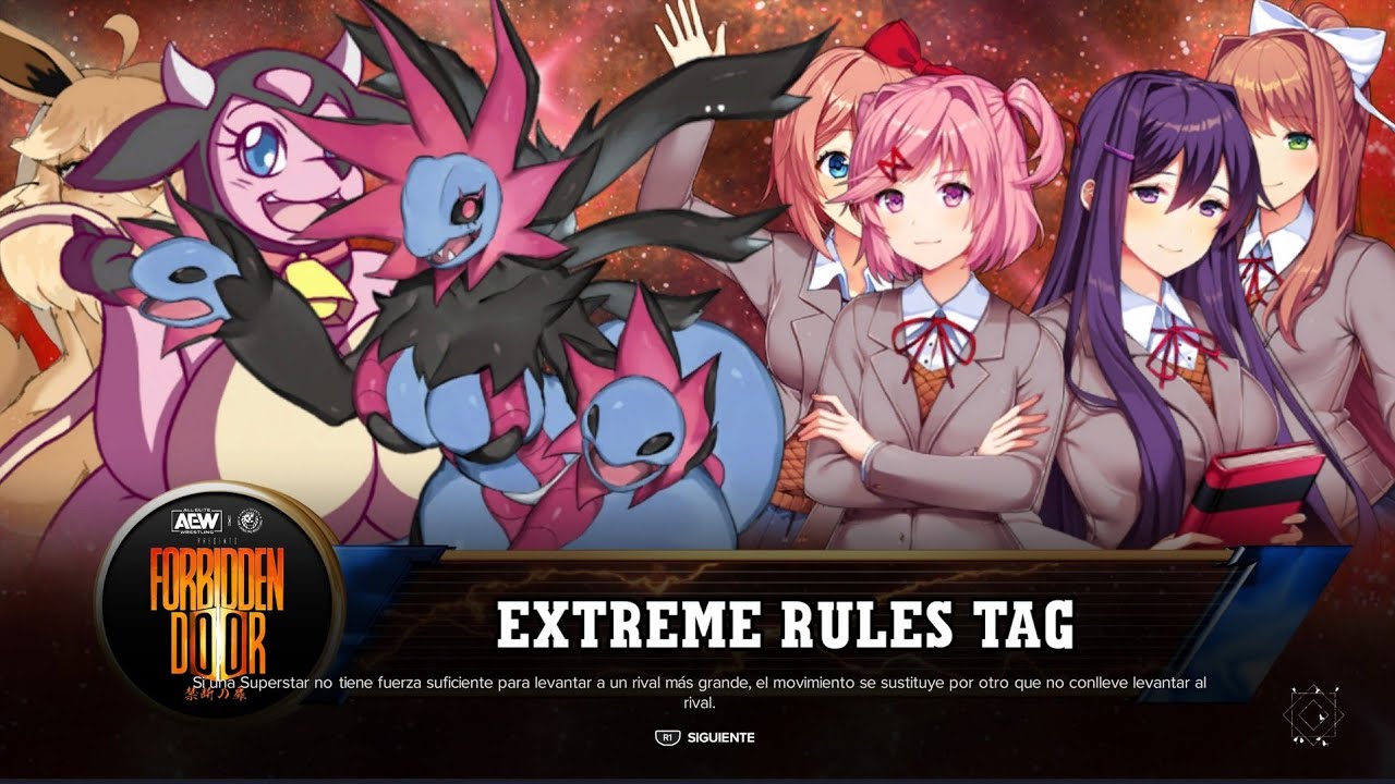 WWE 2K24 HYDREIGON AND MILTANK VS DDLC EXTREME RULES MATCH - YouTube