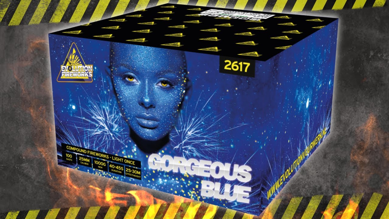 Gorgeous Blue - Evolution Fireworks Vuurwerk - GBV WECO - 2617 - YouTube
