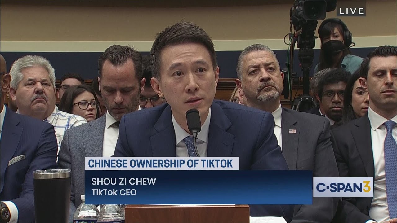 Tiktok Ceo Shou Zi Chew Testifies Before Congress Youtube