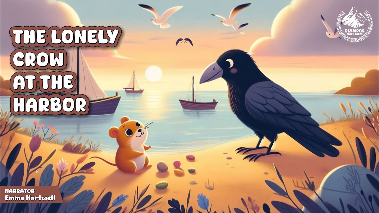 The Lonely Crow at the Harbor | English Bedtime Stories for Kids | 6 ...