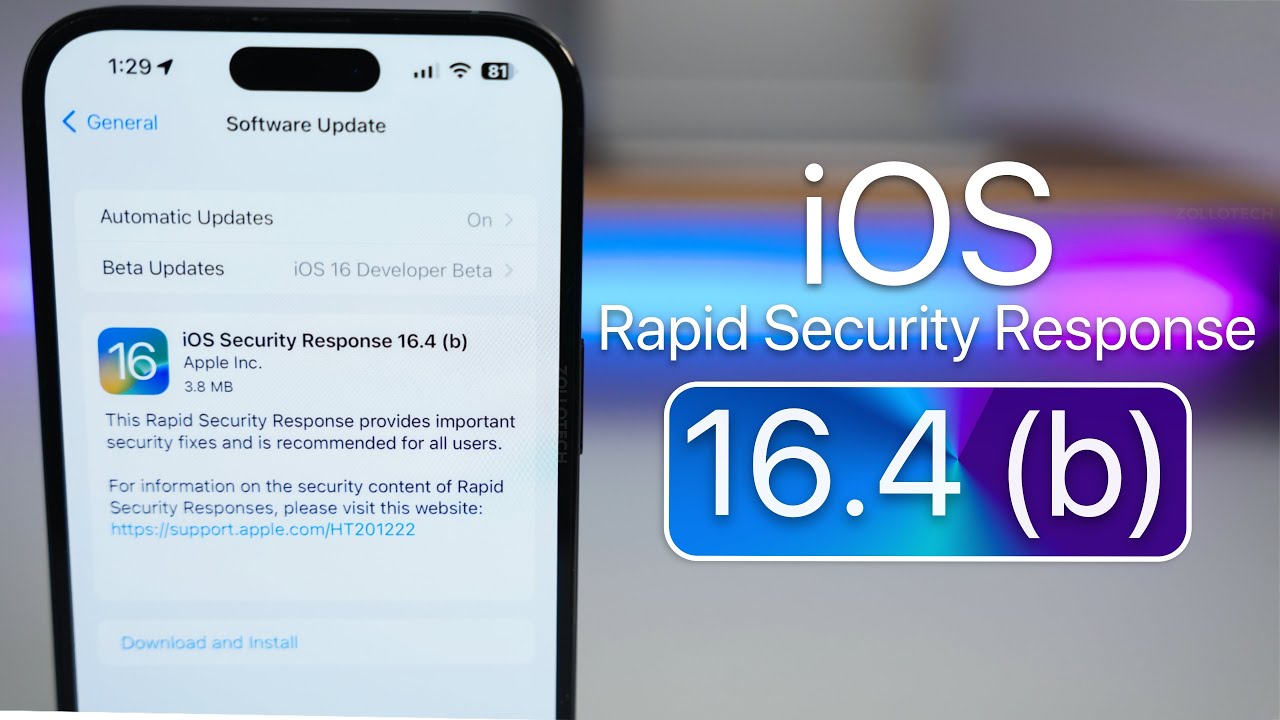 iOS 16.4 (b) Security Response - What's New? - YouTube