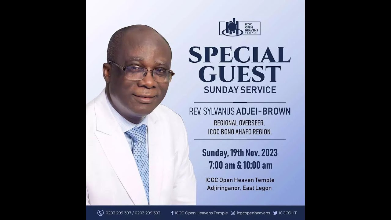 SPECIAL GUEST SUNDAY SERVICE WITH REV. SYLVANUS ADJEI-BROWN - YouTube