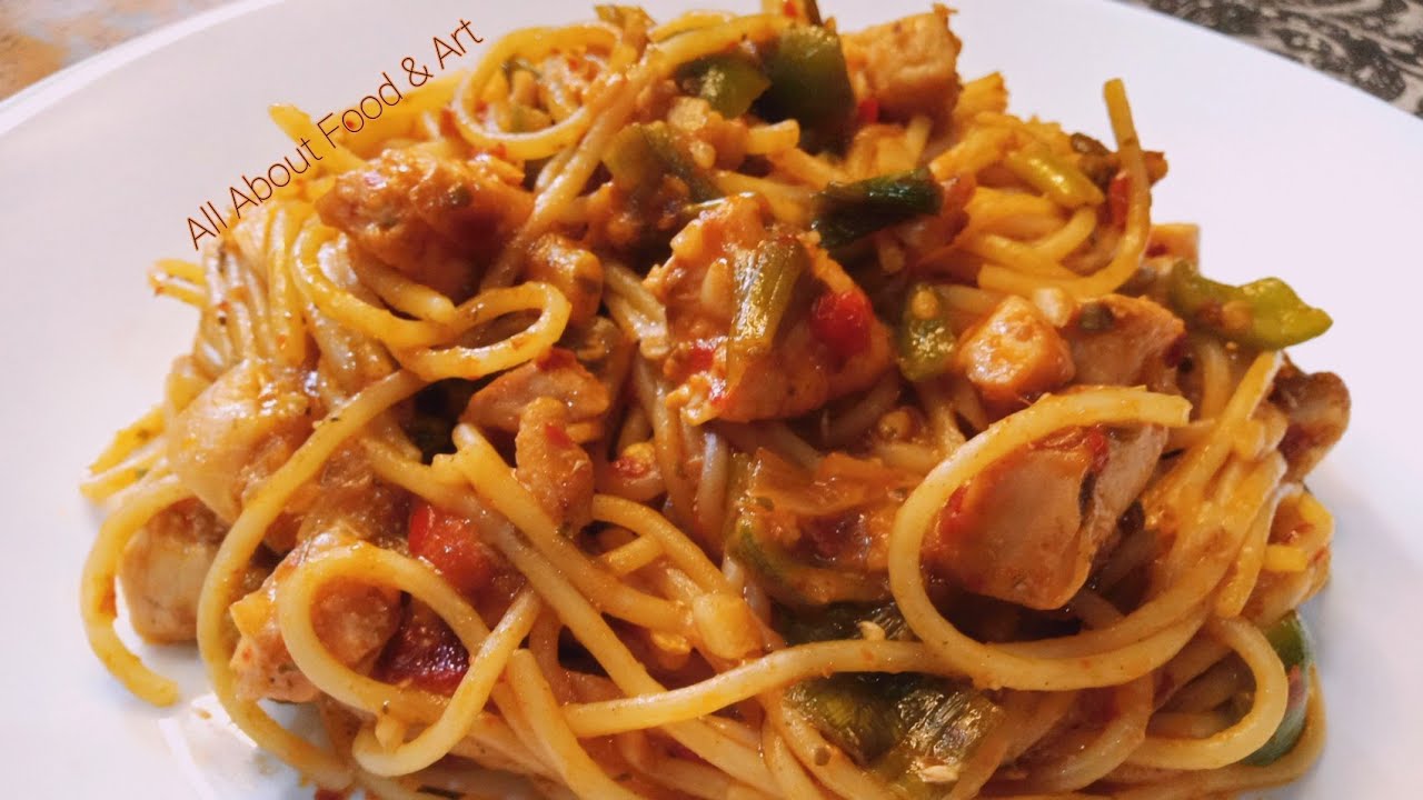 Chicken Spaghetti Recipe - How to make Chicken Vegetable Spaghetti ...