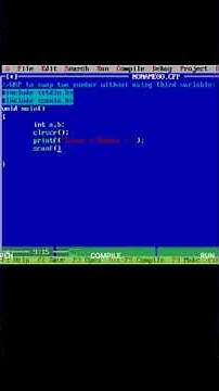 wap to swap two number without using third variable||wap to swap two no||c||c++ ...