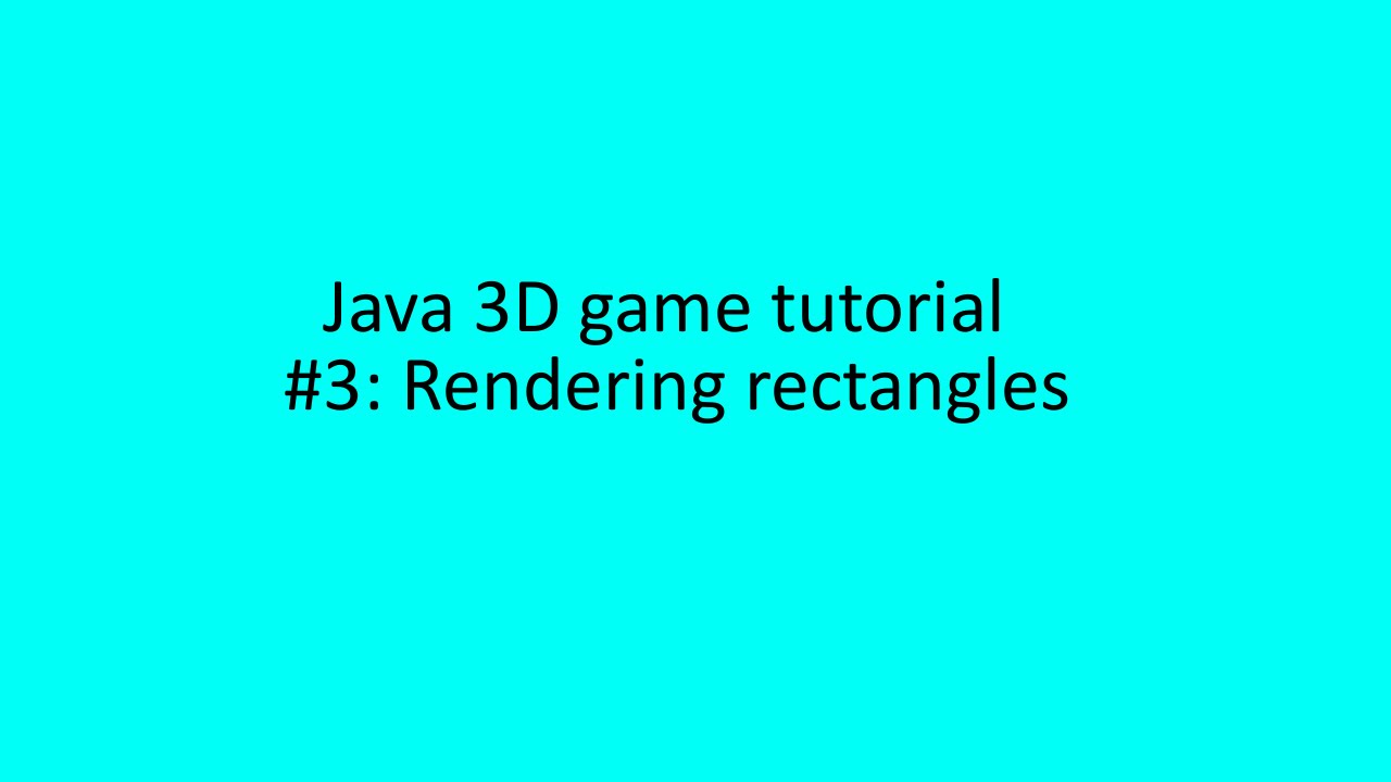 Java 3d Game Programming Tutorial 2 Youtube