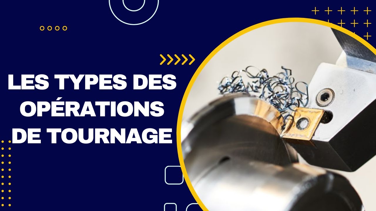 Les types des opérations de tournage - YouTube