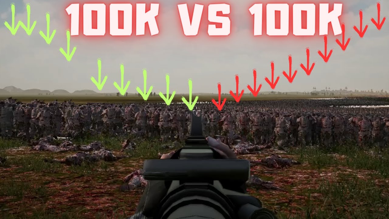 100 000 VS 100 000 IA IN WAR - YouTube