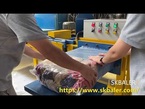 Rag wiper baler for sale, wiping rags packing machine, rags bagging ...