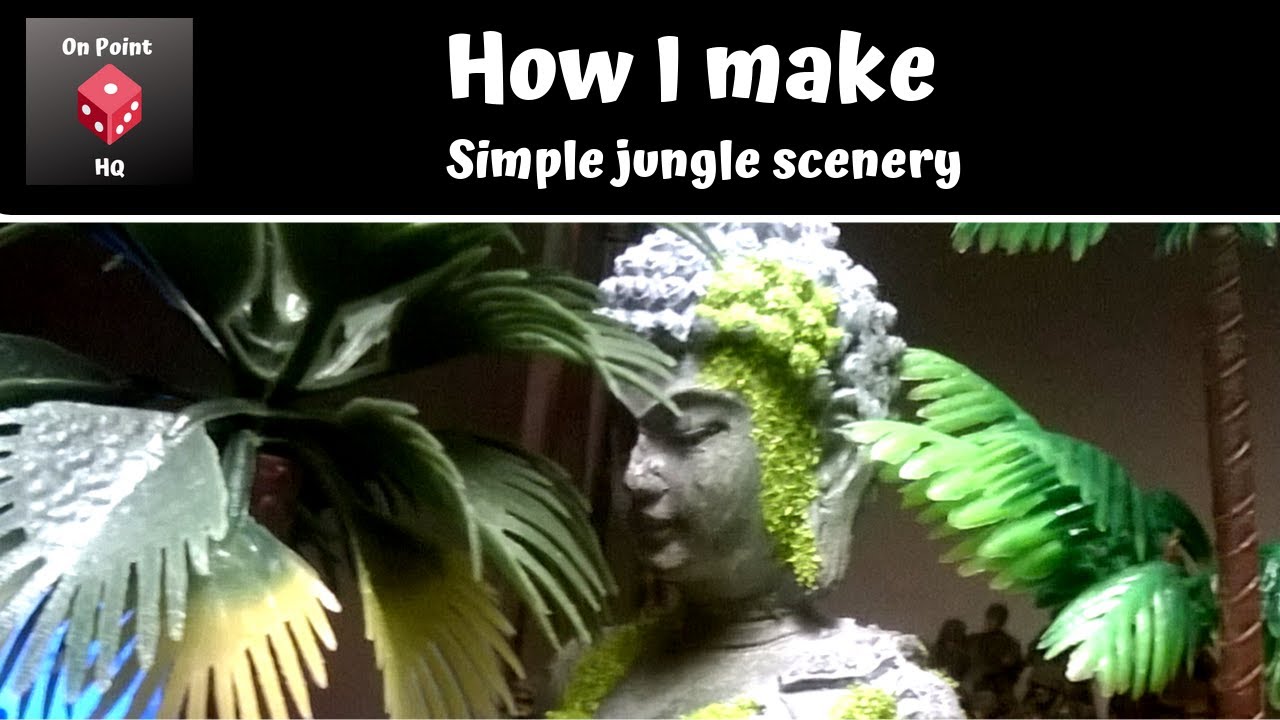 How I make simple jungle scenery and terrain - YouTube