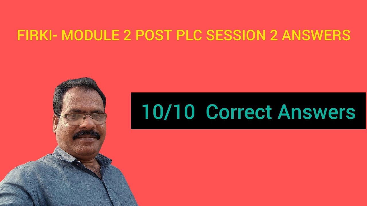 Firki-POST PLC SESSION 2 ANSWERS - YouTube