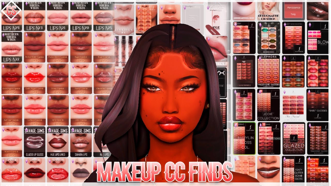 {100+} Sims 4 CC Finds | Makeup CC FINDS SIM DOWNLOAD & CC FOLDER #1 ...