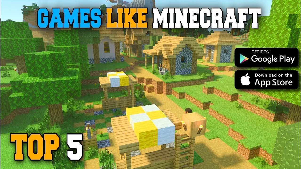 TOP 5 GAMES LIKE MINECRAFT FOR ANDROID | 2023 - YouTube