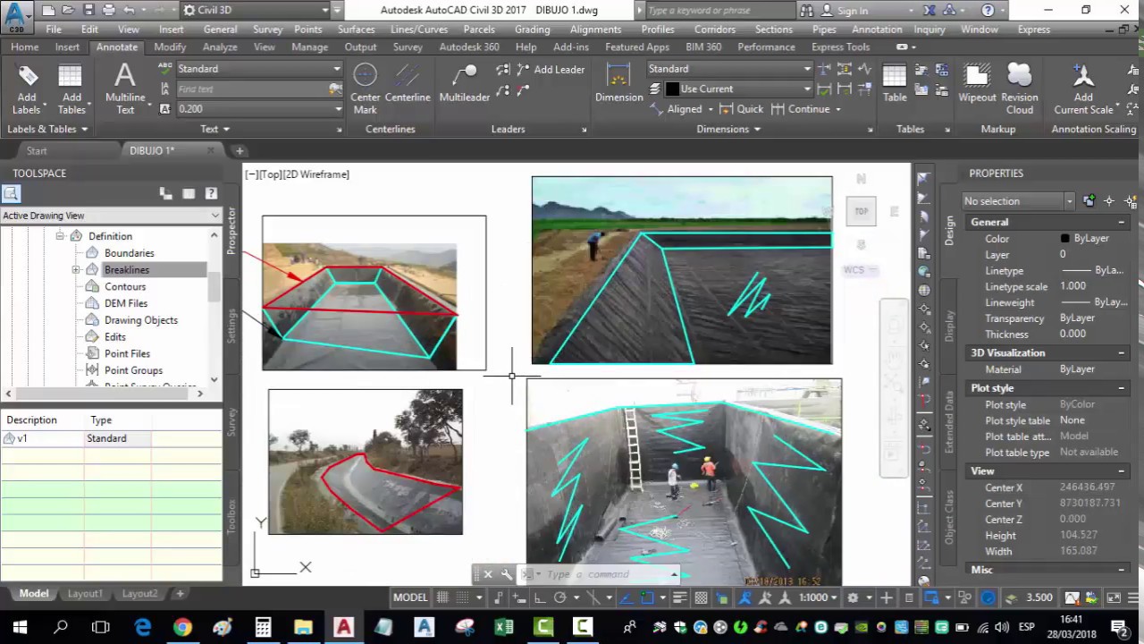 CALCULO DE AREA 3D - YouTube