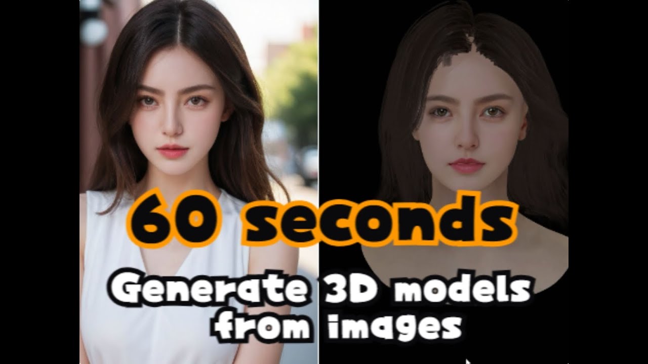 60 seconds，Generate 3D models from images - YouTube