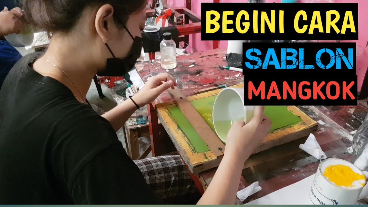 TIPS SABLON MANGKOK SECARA MANUAL HASIL BAGUS - YouTube