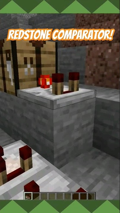 How to craft a REDSTONE COMPARATOR in MINECRAFT? #minecraft #redstone # ...