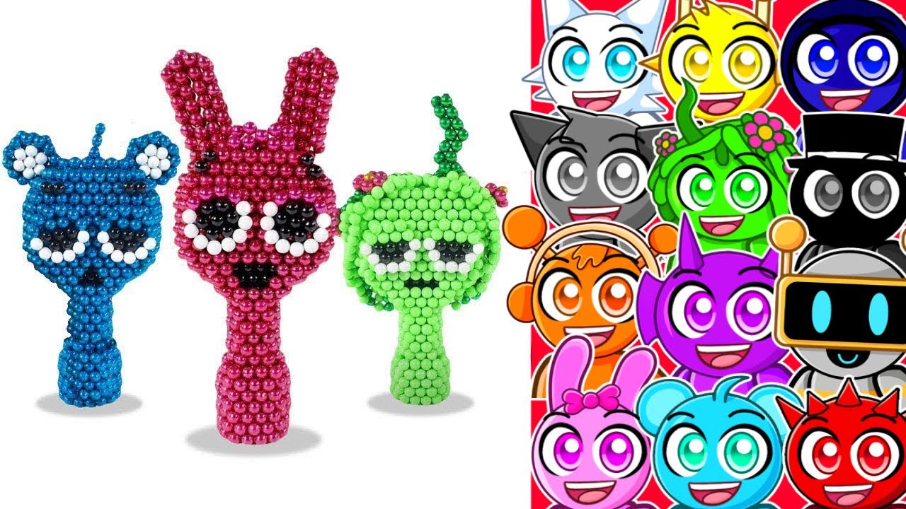 Reacting to the MOST SATISFYING SPRUNKI MAGNET ART! - YouTube