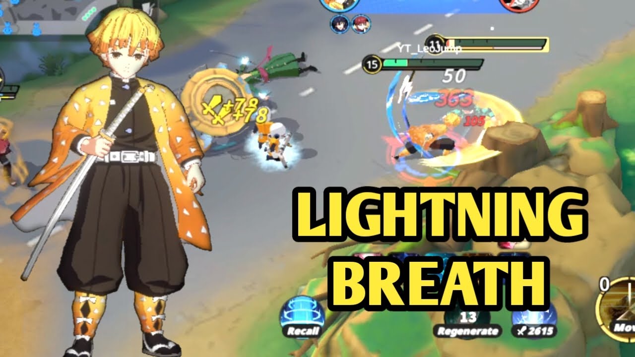 Zenitsu Agatsuma Unleashes Lightning Breath in Jump Assemble! - YouTube