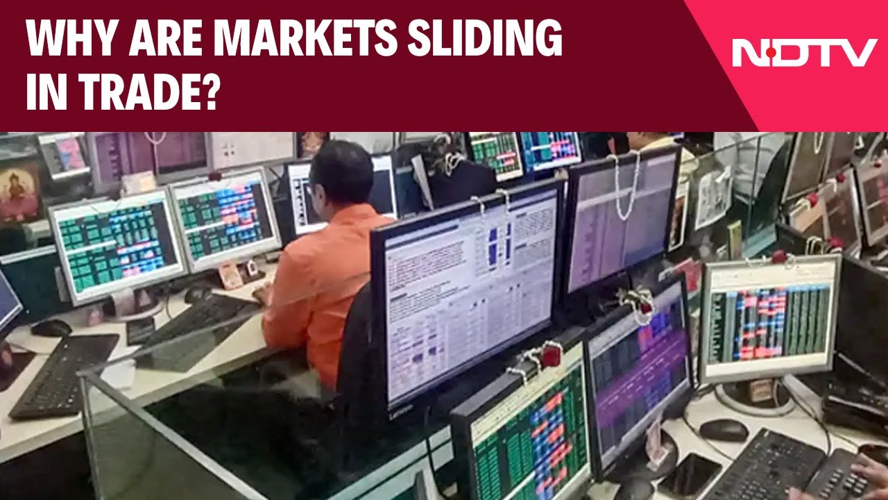Stock Market News Today | Why Are Markets Sliding In Trade? - YouTube