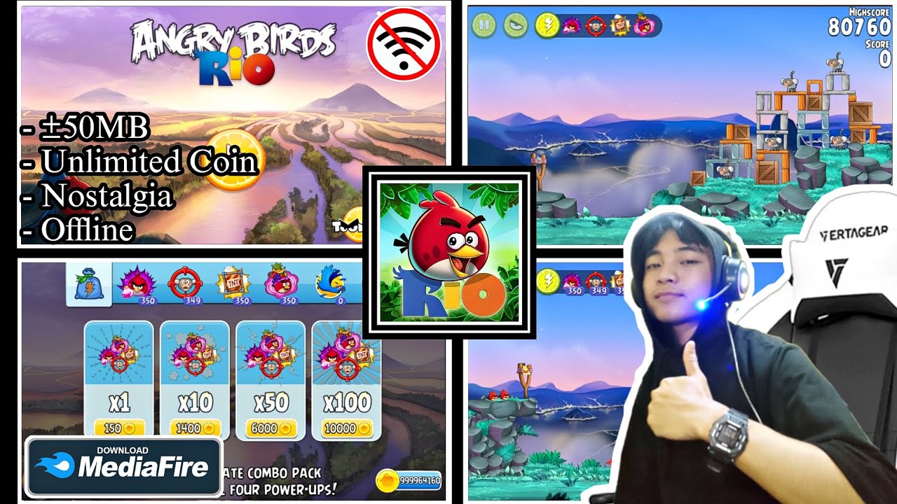 Review Game Angry Birds Rio (Android) Offline - YouTube