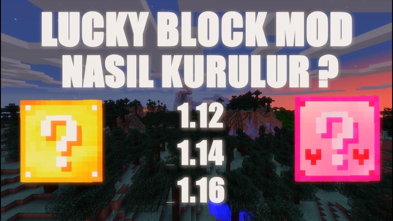 Minecraft Lucky Block Modu Kurulum - Tanıtım ve Farklı Lucky Blockların Kurulumu - YouTube