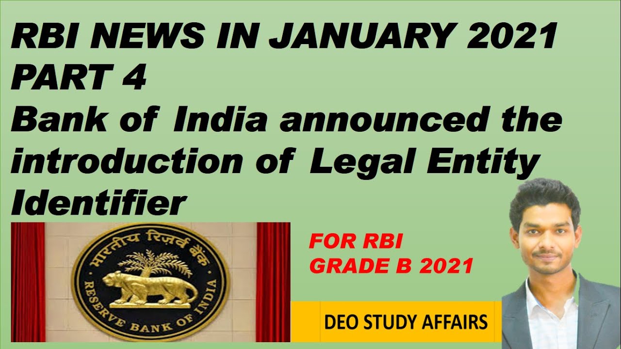 RBI IN NEWS IN JANUARY 2021 Legal Entity Identifier YouTube rbi-in-news-in-january-2021-legal-entity-identifier-youtube