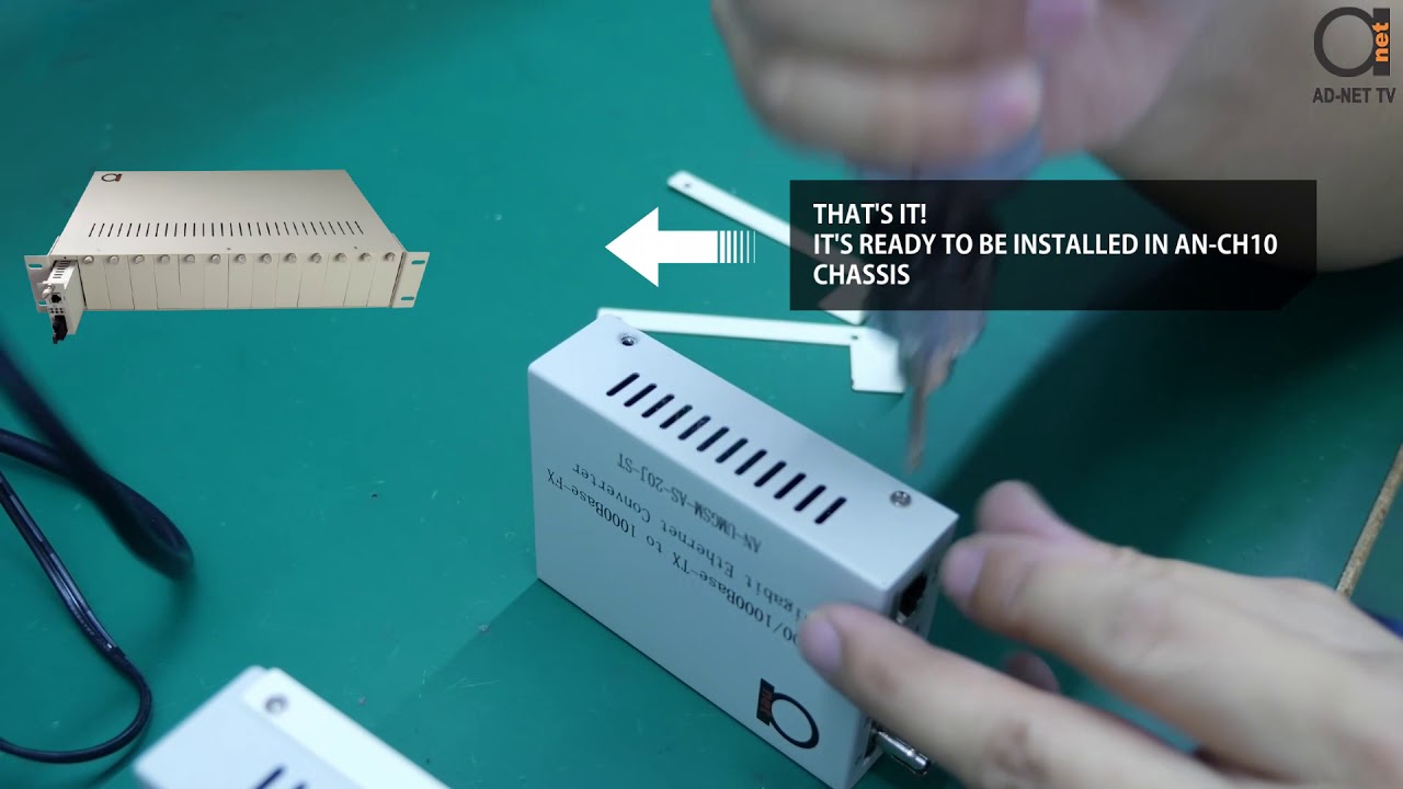 Installing Rack Mount for 19' Media Converter Chassis for ST Fiber ...