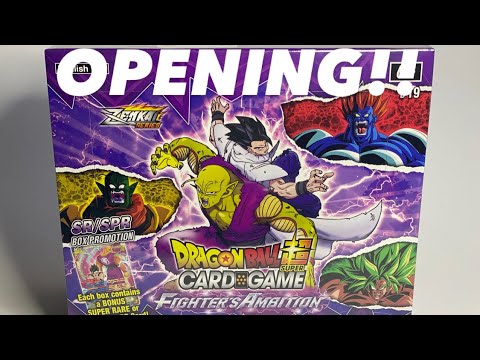 Opening Dragon Ball Super Card Game Fighters Ambition Booster Box ...