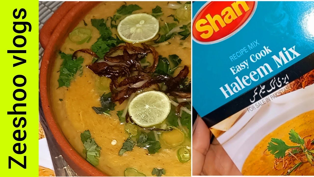 Shan Easy Cook Haleem Mix Recipe Tips and Tricks Packet Wali Daleem ...