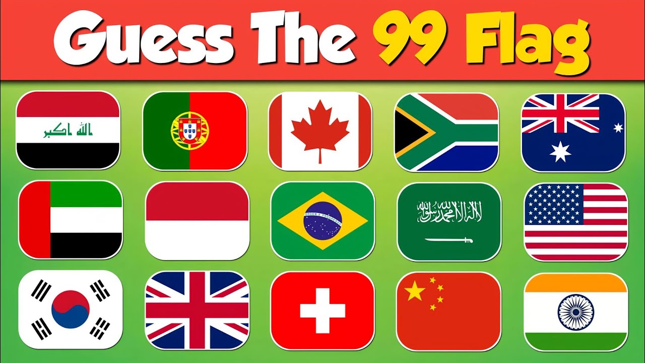 Guess The 99 Country Flags | Guess The Flag Quiz | QuizAlone - YouTube