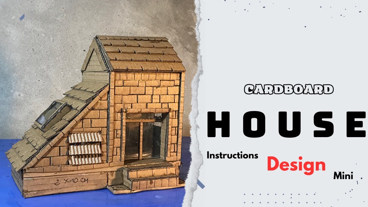 Instructions on how to make a beautiful and simple house using ...