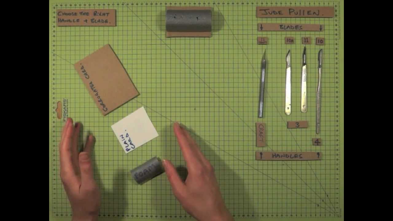 Card Modelling Basics (pt.1) - Choose the right handle and blade - with Jude Pullen - YouTube