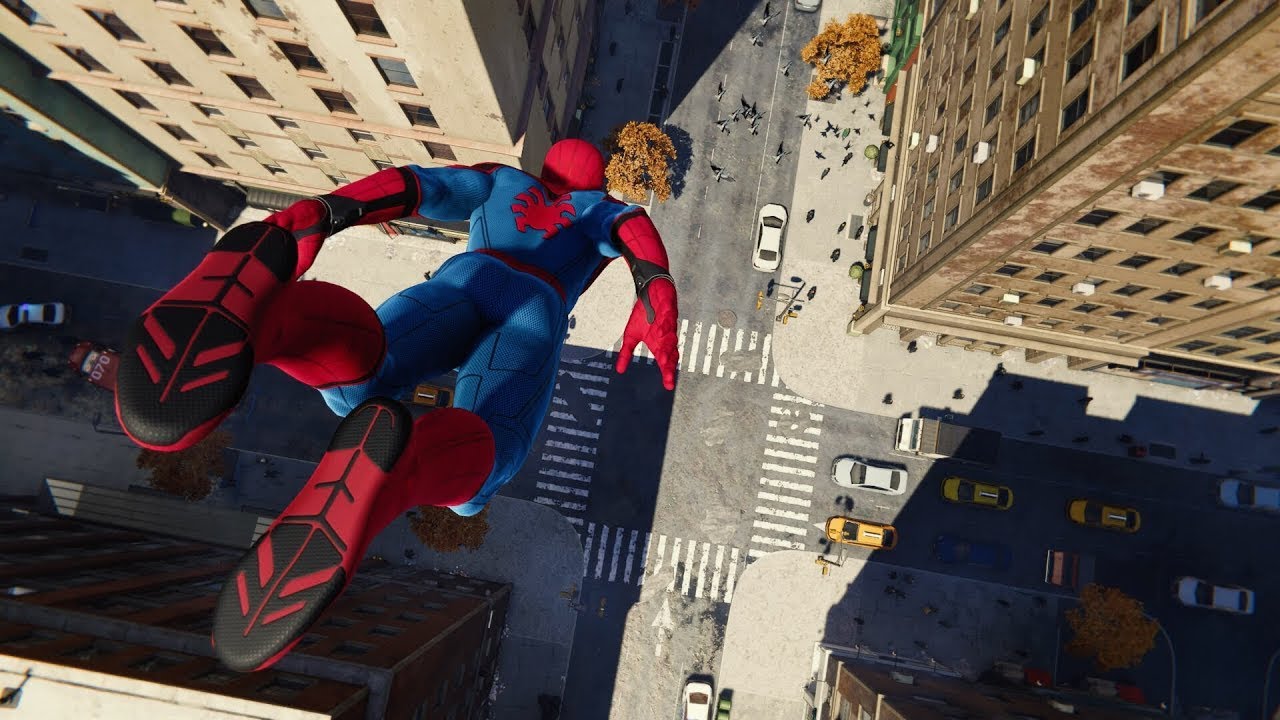 Spider Man Can't Stop running On Buildings High Jump / Marvel Spider ...