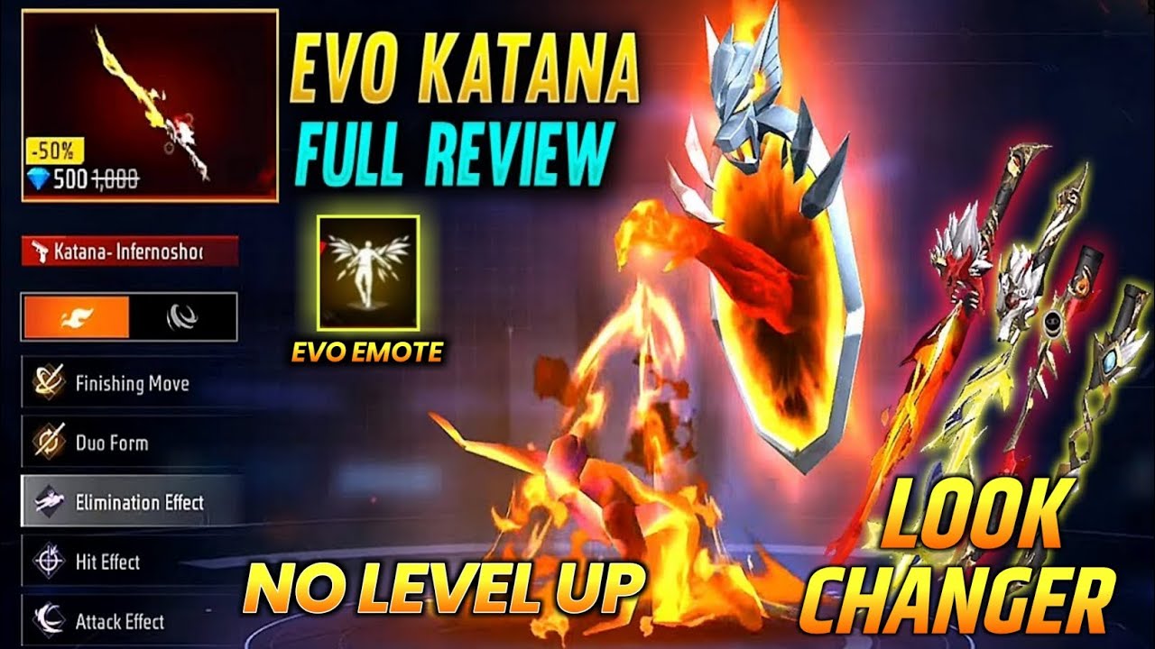 New Evo Katana Free Fire | Evolution Katana | Free Fire Next Evo Gun ...
