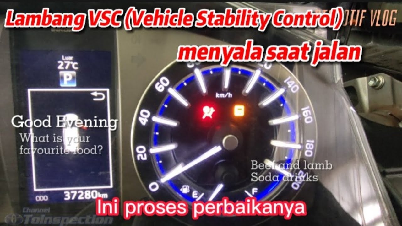 Lampu VSC Vehicle Stability Control menyala ‼️Toyota innova || Lambang ...