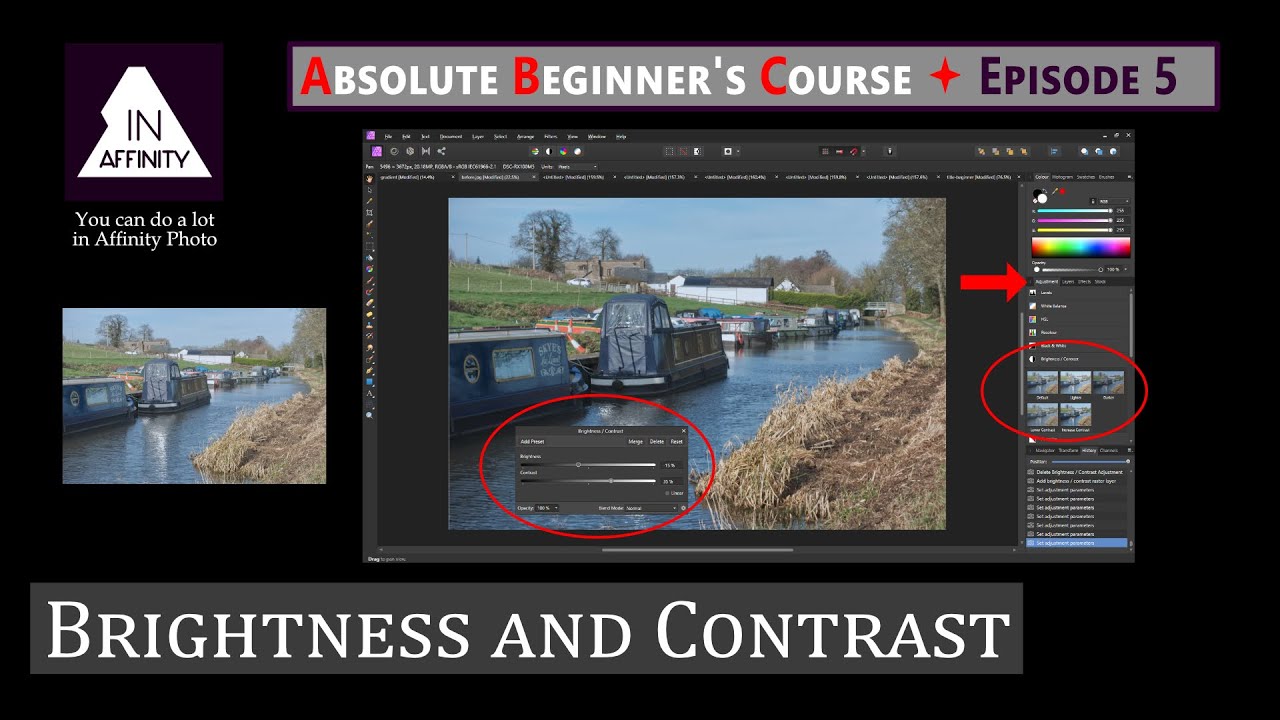 Absolute Beginner's Course in Affinity Photo: Episode 5: Brightness and ...