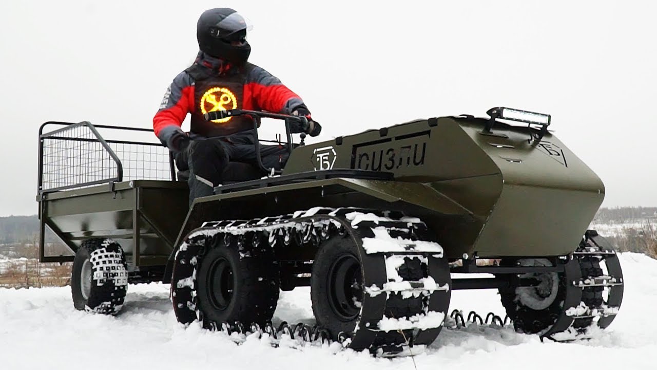 Strange but cool tracked offroader with unique design! - YouTube
